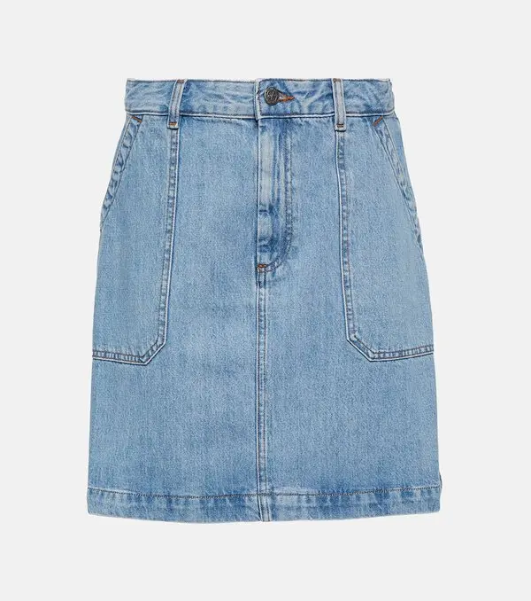 A.p.c. Lea Denim Skirt - Blue