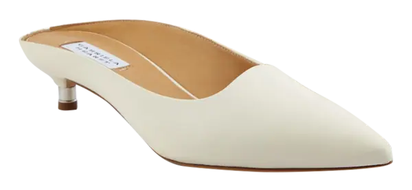 Gabriela Hearst Jean Leather Mules - White