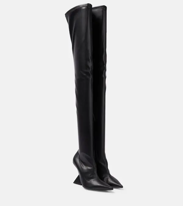 Attico Cheope Over-the-knee Leather Boots
