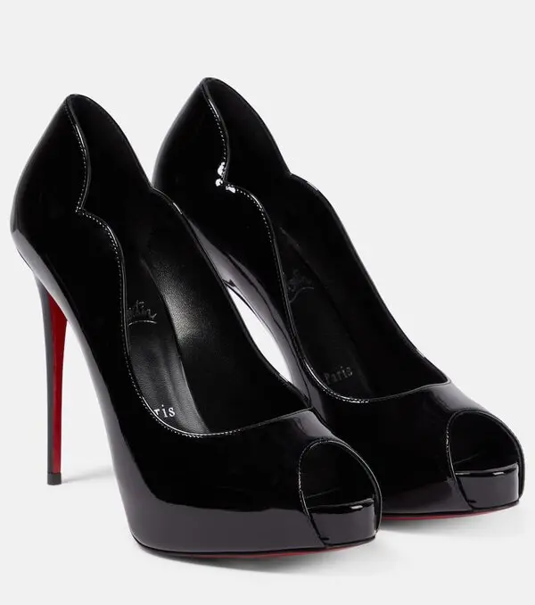 CHRISTIAN LOUBOUTIN Patent Leather Platform Pumps