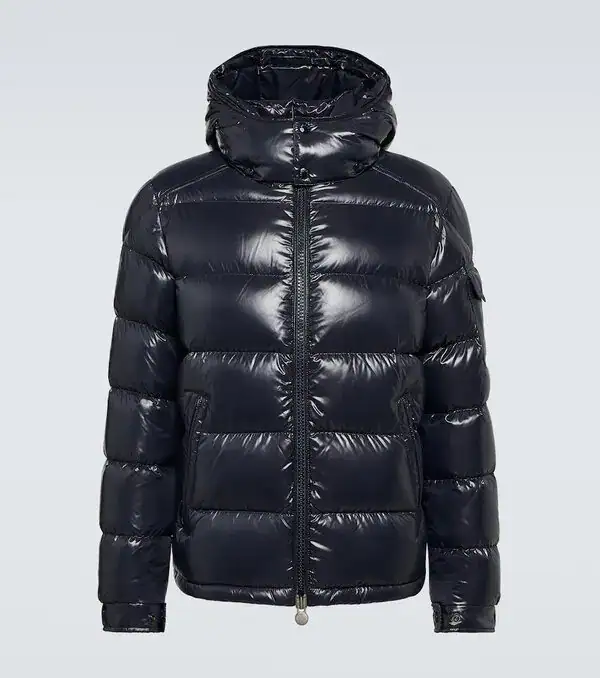 Moncler Maya Down Jacket Blue Editorialist