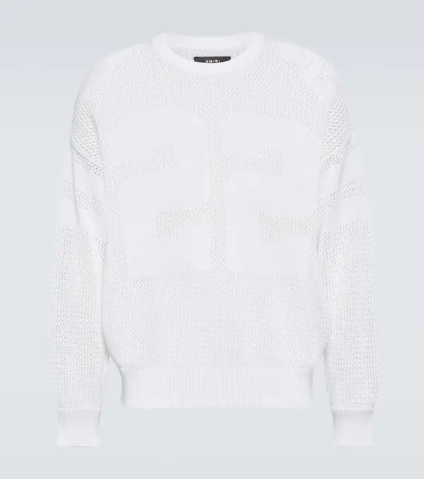 Amiri Cotton Sweater - White