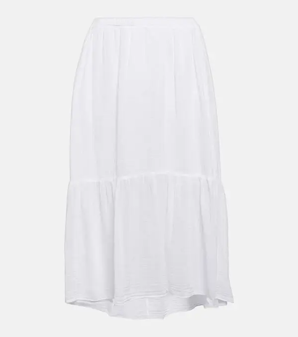 Velvet By Graham & Spencer Mckenna Cotton Midi Skirt