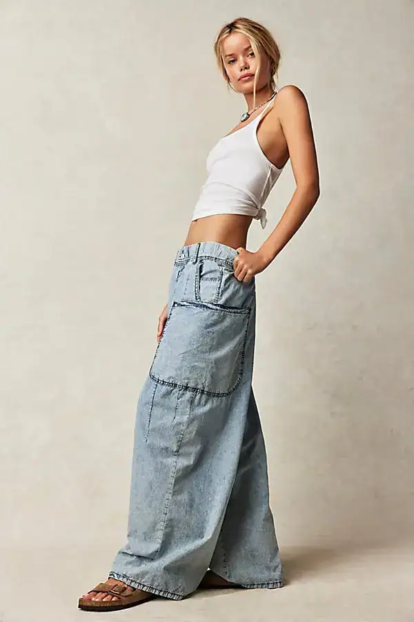 Free People We The Free Shibuya Pull-On Wide-Leg Jeans Birthday