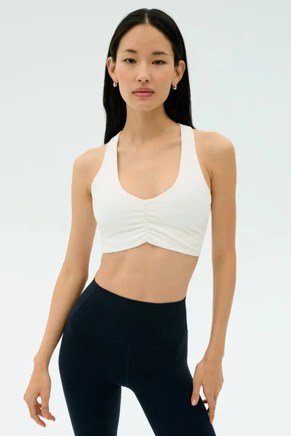 Splits59 Airweight Bra With Ruching - White