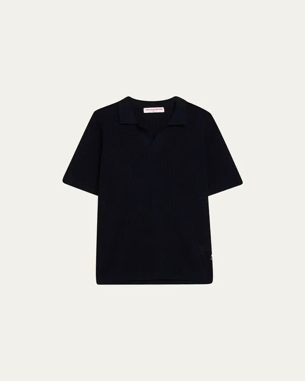 Orlebar Brown Open-mesh Stitch Polo Shirt