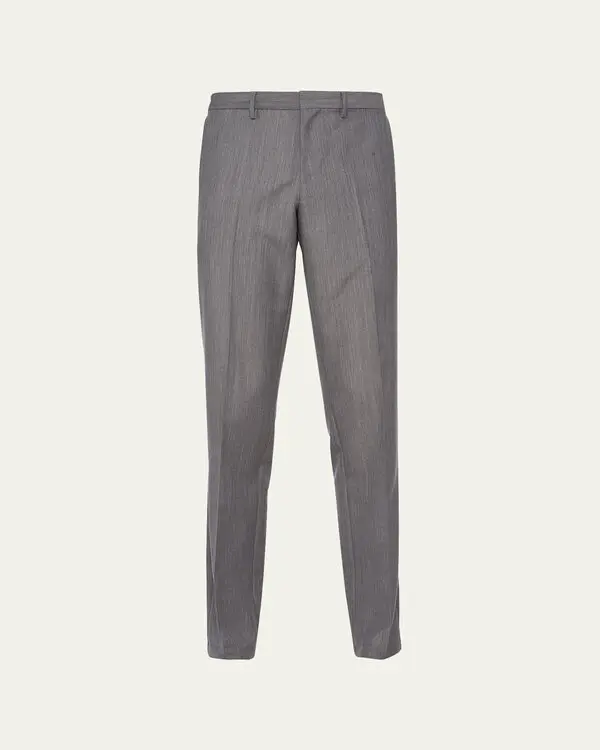 Prada Solid Wool-mohair Pants