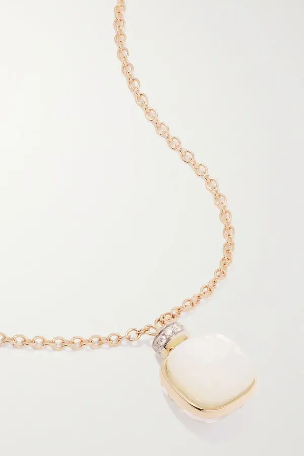 Pomellato Nudo 18-karat Multi-stone Necklace - Gold