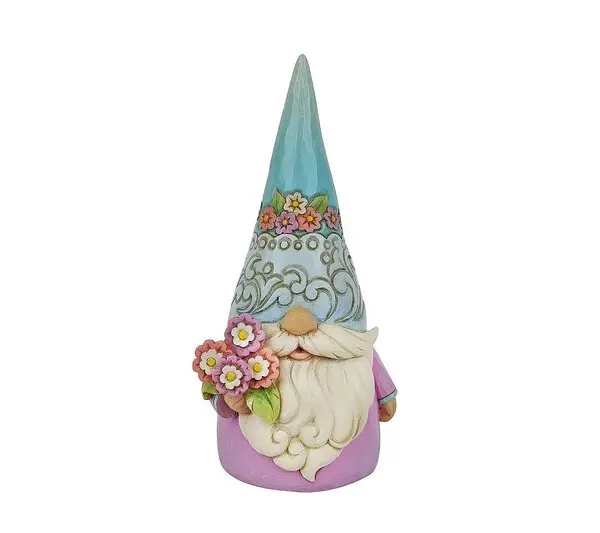 JIM SHORE Enesco Gnome With Flowers