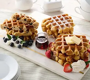 LE WAF 4 Oz. Fruit Flavored Artisan Waffles