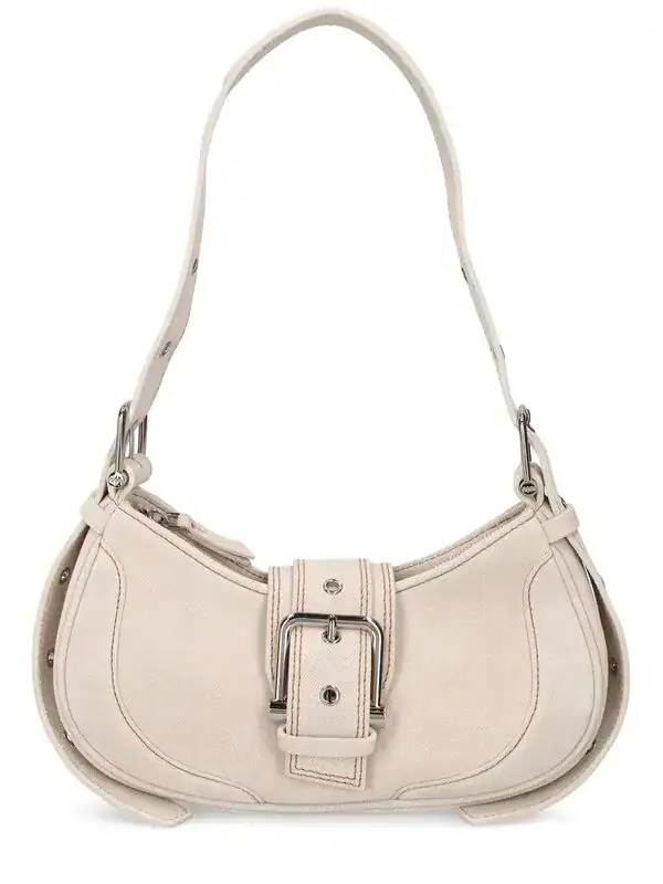 Osoi Hobo Brocle Shoulder Bag In Denim Cream - 40% Off | Editorialist