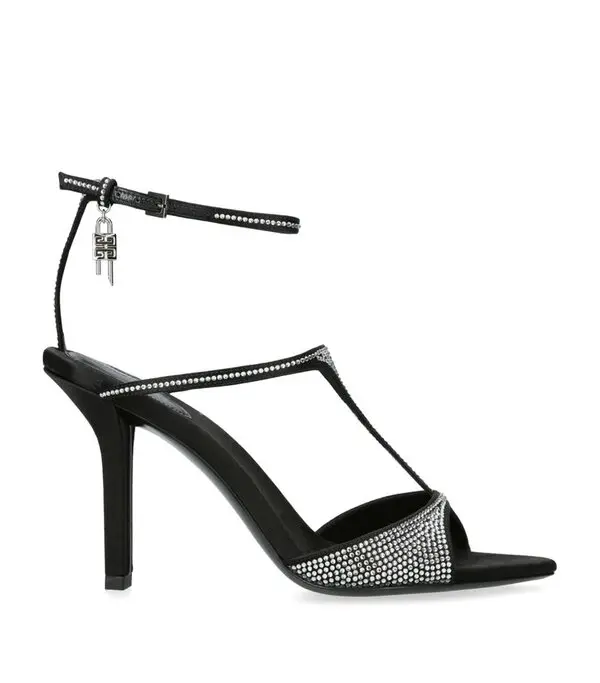 Givenchy G-lock Heeled Sandals 95 - Silver | Editorialist