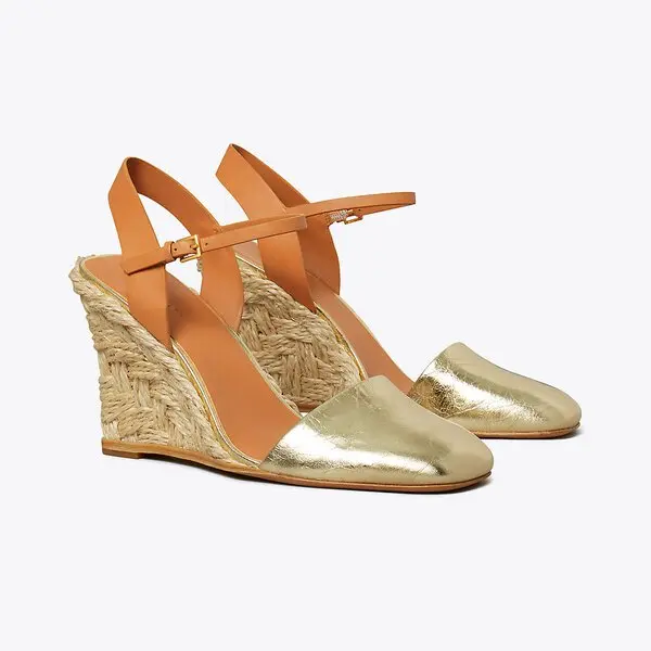 Wedge Tory Burch Espadrilles Gold Tory Burch Closed-Toe Espadrille