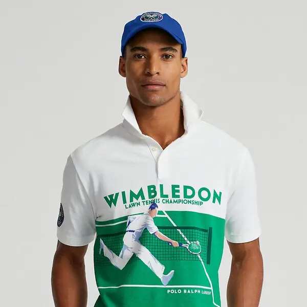 Wimbledon Tennis Wimbledon Polo Ralph Lauren Ralph Lauren Wimbledon Classic  Fit Polo Shirt In Lawn Tennis