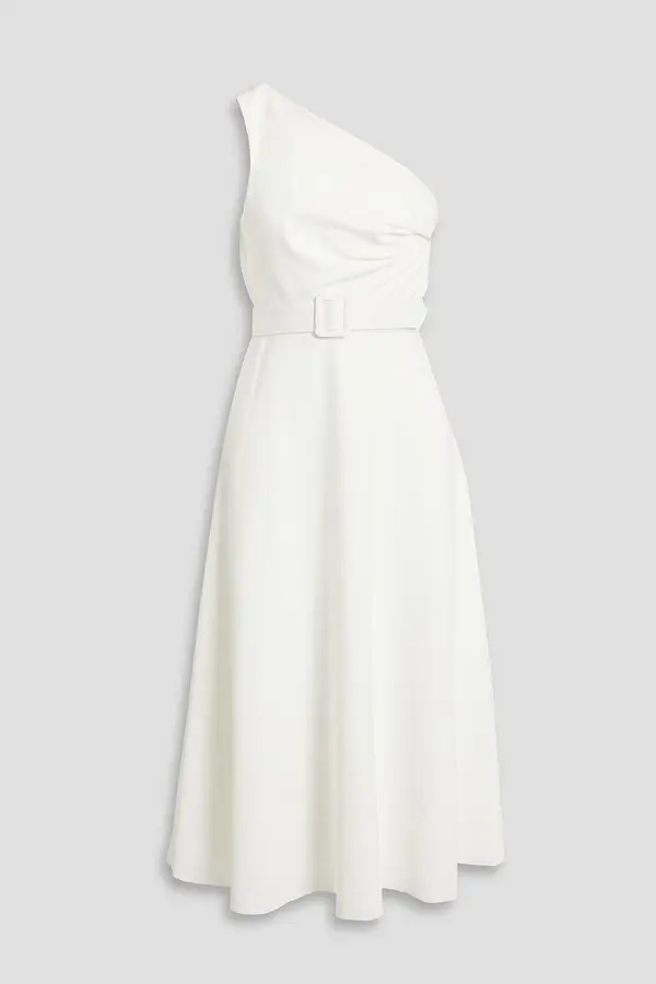 Badgley Mischka One-shoulder Midi Dress