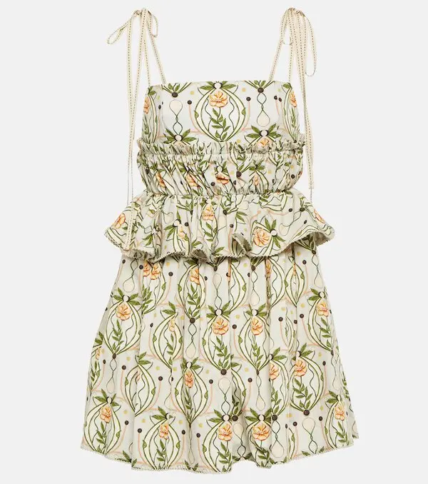 Agua Bendita Salvador Lunar Printed Mini Dress - Multicoloured
