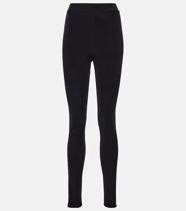 Alexandre Vauthier Jersey Leggings - Black