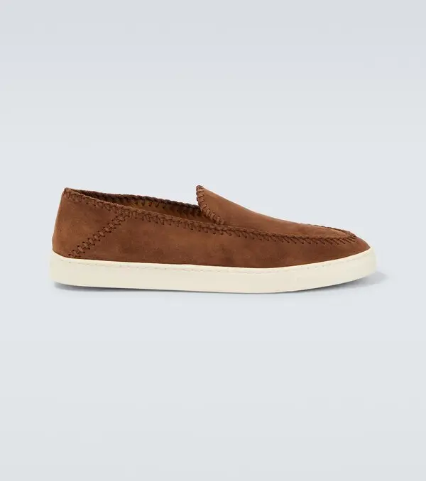 Giorgio Armani Galleria 3 Suede Loafers - Black