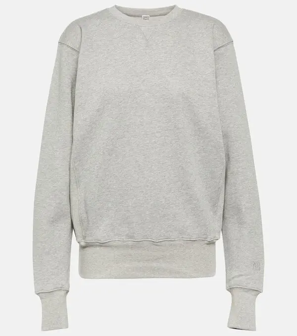 TOTÊME Cotton Sweatshirt - Grey