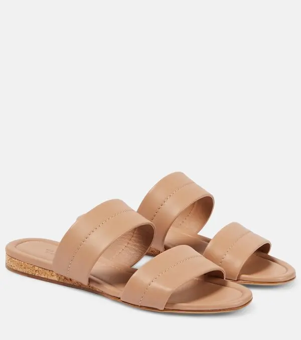 Gabriela Hearst Lora Leather Sandals - Brown