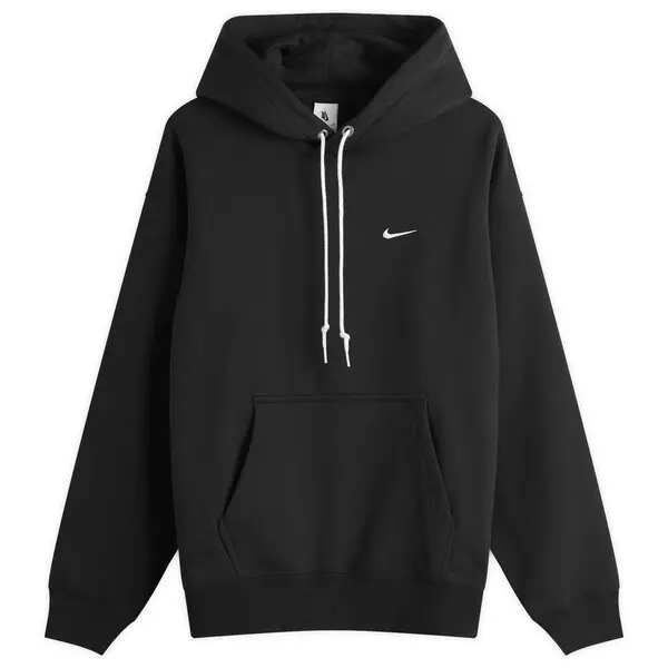 Nike Solo Swoosh Fleece Hoodie - Black/white