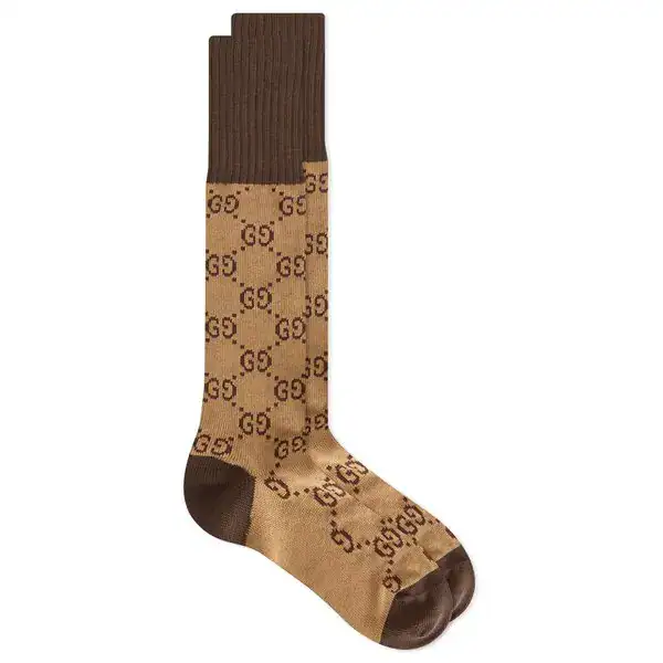 Gucci Gg Sock - Brown | Editorialist