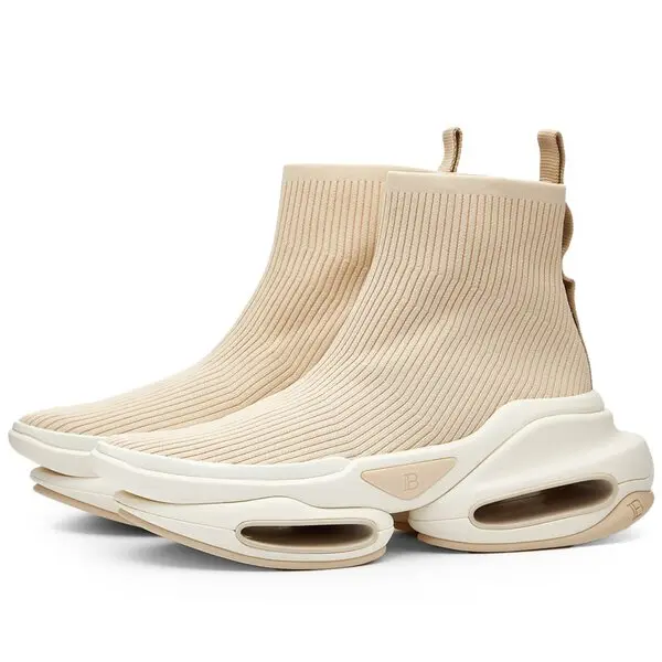 Balenciaga Sock Shoes Cream Balenciaga Beige Sock Trainers - Main Image