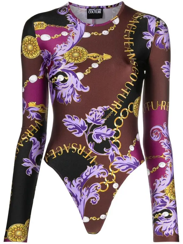 Versace Logo-print Bodysuit