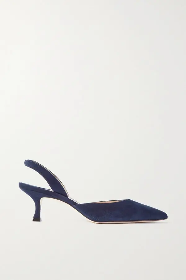 Manolo Blahnik Carolyne 50 Slingback Pumps