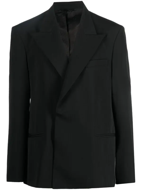 Acne Studios Peak-lapel Double-breasted Blazer - Black