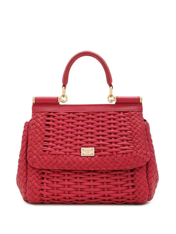 Dolce & Gabbana Small Sicily Handbag - Red