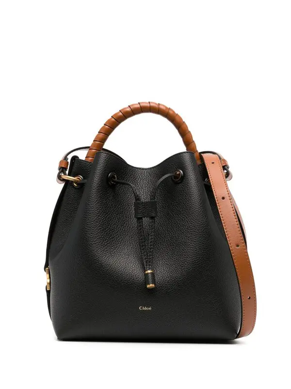 Chloé Leather Bucket Bag - Black