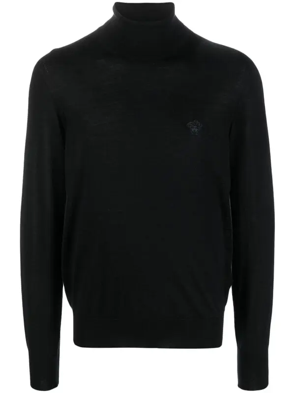 Versace Medusa-patch Roll-neck Jumper