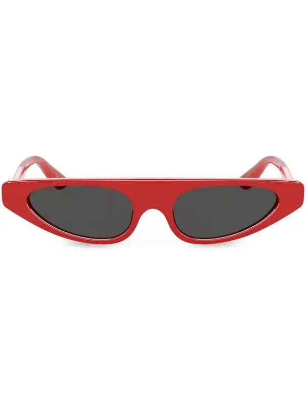 Dolce Gabbana Re-Edition Dna Cat-Eye Sunglasses In Red 40% Off