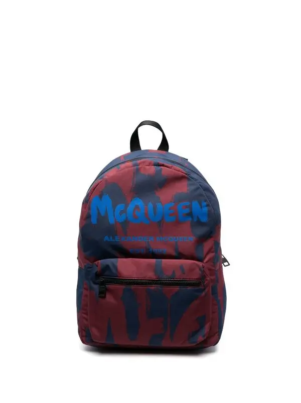 Alexander McQueen Graffiti Logo Backpack