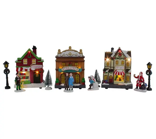 NORTHLIGHT 11-piece Led Theater And Shops Villa E Display Set