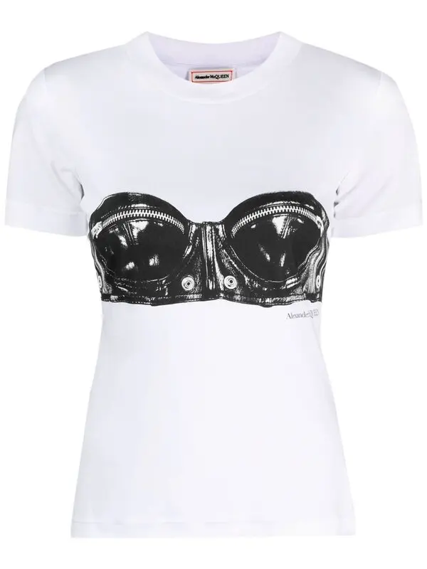 Alexander McQueen Bra-print T-shirt