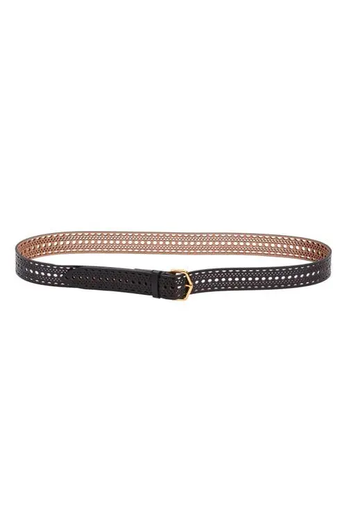 Alaïa Neo Vienne Calfskin Belt - Noir