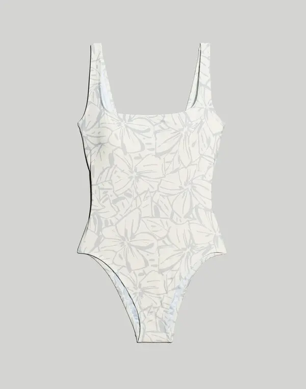Madewell Plus Square-neck One-piece Swimsuit