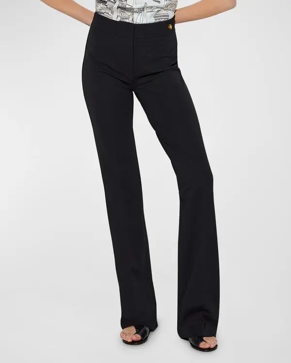CALLAS MILANO Danae High-rise Flare Trousers - Black