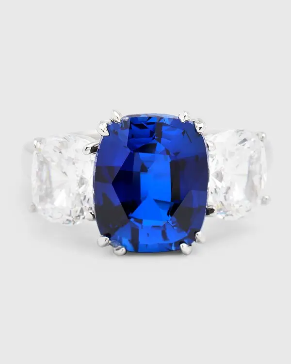 Fantasia By Deserio Cushion-Cut Ring Blue Editorialist