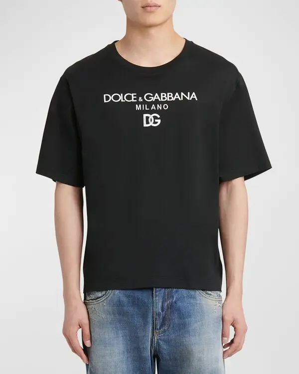 Dolce & Gabbana Jersey Logo T-Shirt - Black | Editorialist