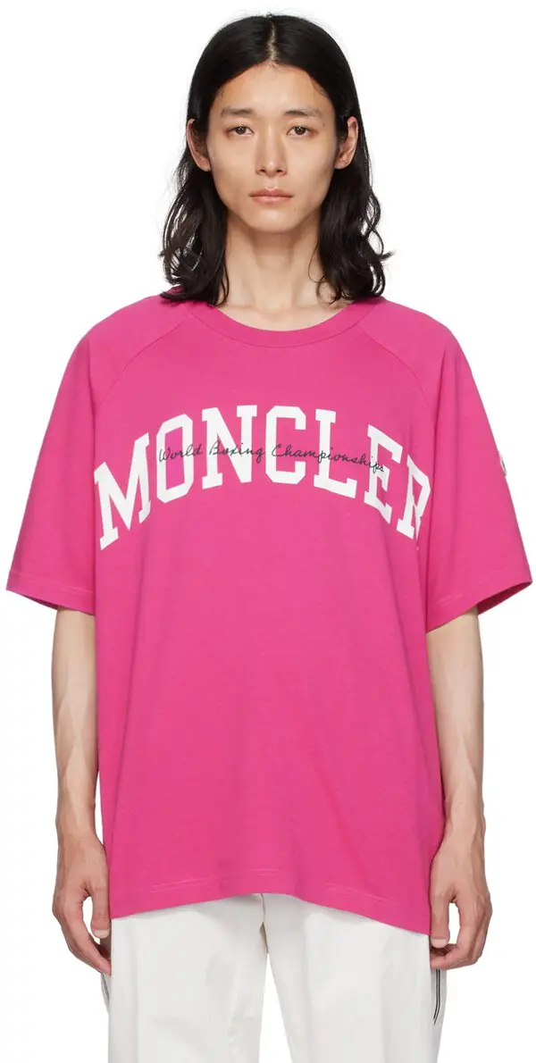 moncler t shirt pink