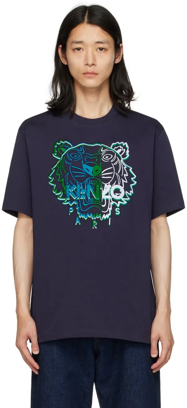 kenzo paris blue shirt