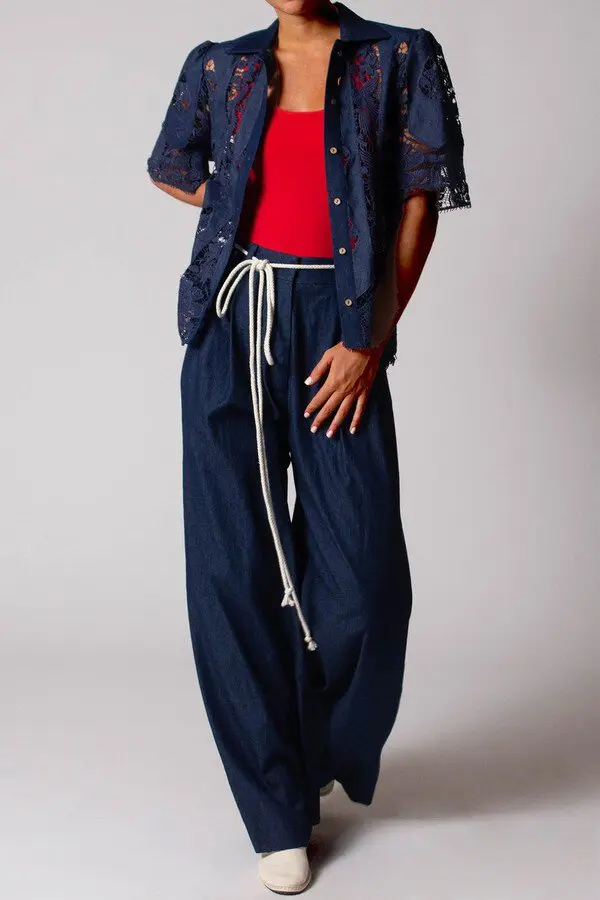 Miguelina Ainsley Wide Leg Trouser