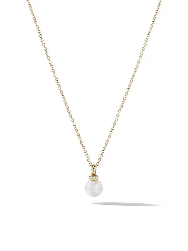 David Yurman Petite Solari Pendant Necklace In 18k Yellow Gold With And ...