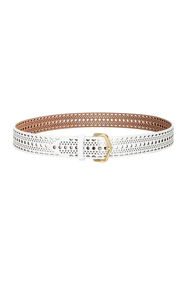 Alaïa Vienne Leather Belt - Blanc Optique