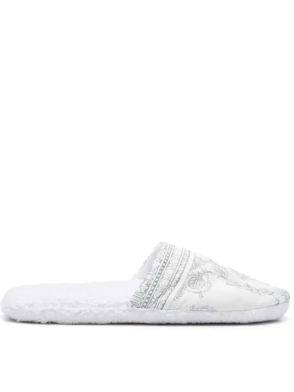Versace I Love Baroque Slippers - White