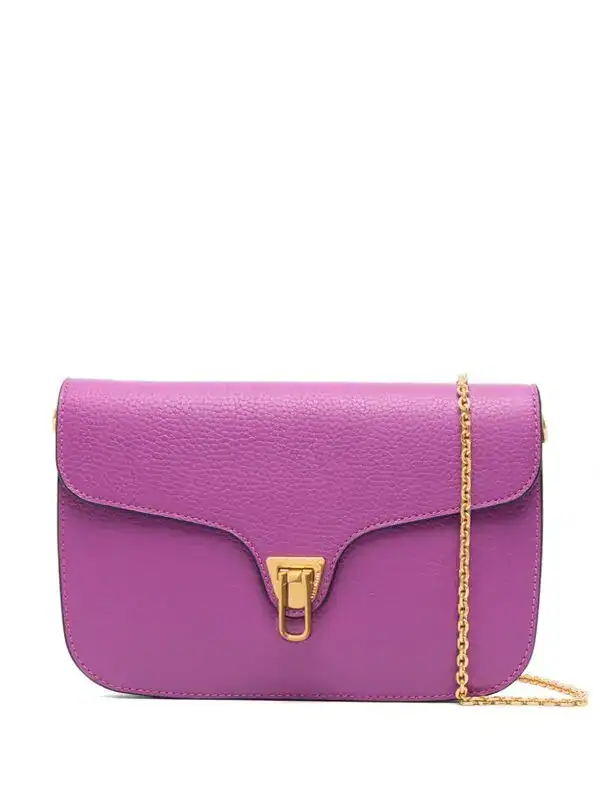 Coccinelle Arlettis Leather Crossbody Bag In Purple 25% Off