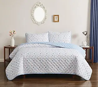 TRULY SOFT Maine Floral Twin/twin Xl 2 Piece Qu Ilt Set